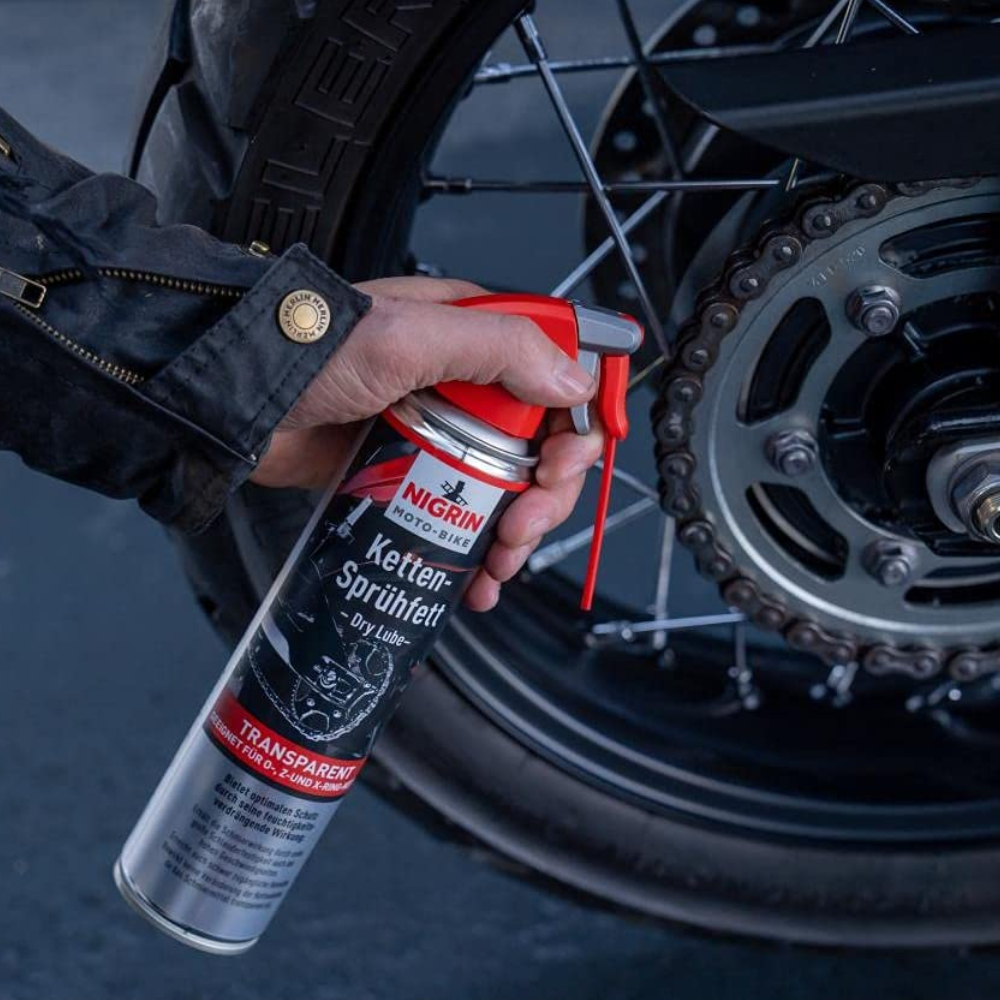 NIGRIN Moto-Bike Ketten-Sprühfett Dry Lube für Motorrad прозрачная ...